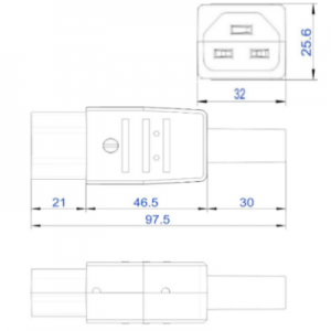 Leads Direct | IEC C21 Socket – Rewireable